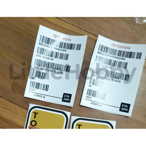 Jual Toyota Barcode Custom - 2 - Jakarta Selatan - little hobby | Tokopedia