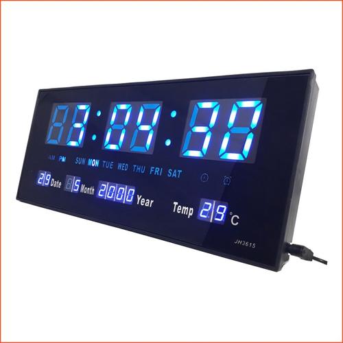 Jual Jam Dinding Digital LED Meja LED Clock 3615 Biru - Biru - Kota ...