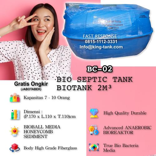 Jual BIOTANK Tangki BIOTECH BIOFIL 2000 Liter / 2m3 - Jakarta Barat ...