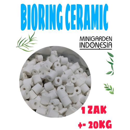 Jual ZAK 20KG BIO RING CERAMIC PUTIH bioring keramik media filter ...