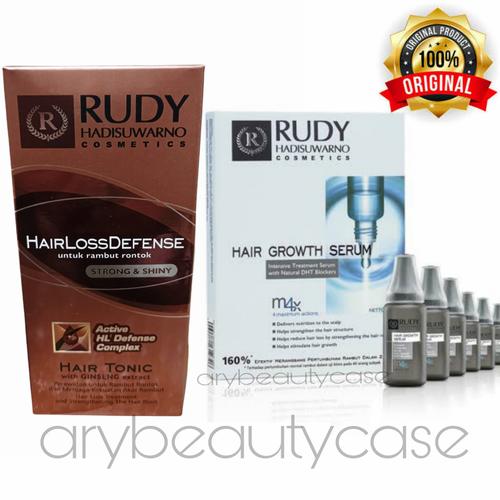 Jual rudy hadisuwarno hair tonic Hair loss Defense dan serum rambut ...