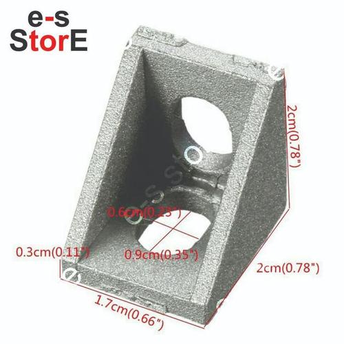 Jual 2020 Angle bracket Corner Bracket Siku Aluminium Profile 3d ...