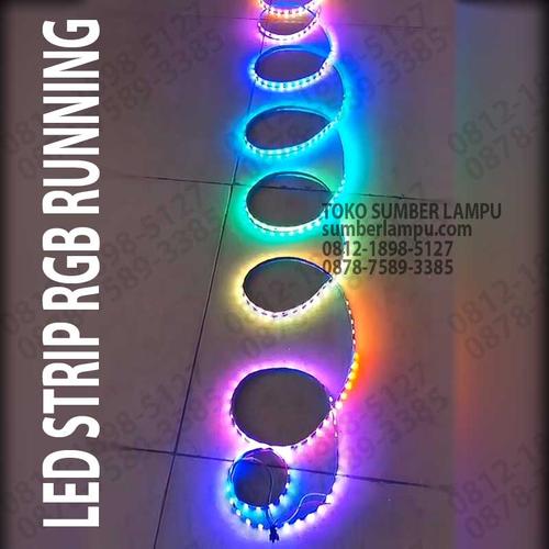 Jual LED Strip Warna Warni LED Running RGB di Toko Sumber Lampu ...