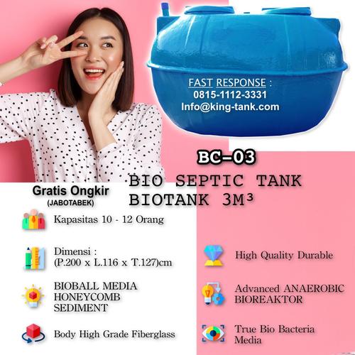 Jual BIOTANK Tangki BIOTECH BIOFIL 3000 Liter / 3m3 - Jakarta Barat ...
