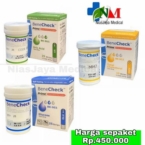 Jual strip benecheck prime/Benecheck kolesterol/Asam/strip benecheck ...