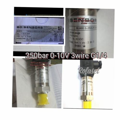 Jual pressure transmitter BD Sensor 30.600G 250bar 0-10V 3wire G1/4 ...