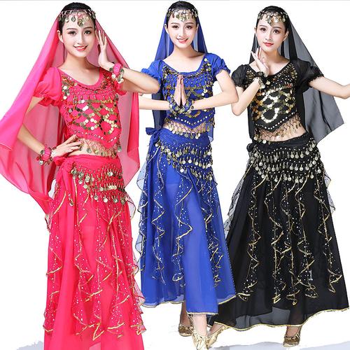 Jual KOSTUM SET ROK BELLY DANCE TARI PERUT TAMBORIN INDIAN SKIRT ...