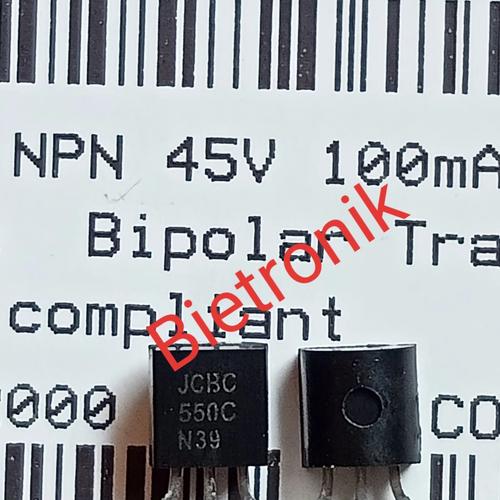 Jual BC550 BC550C BC550CTA Transistor NPN ORIGINAL FAIRCHILD ON SEMI ...
