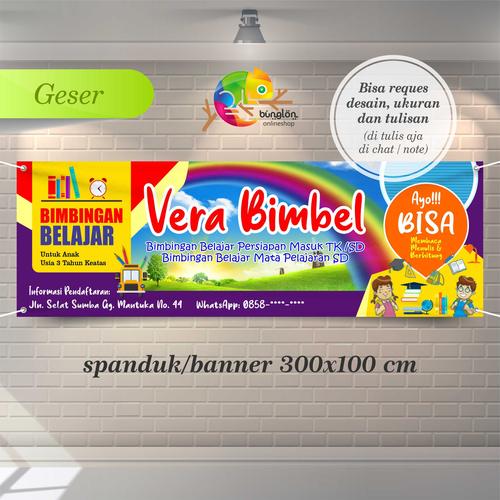 Jual Spanduk, Banner BIMBEL Model A - Kab. Bandung - Bunglon_Onlineshop ...