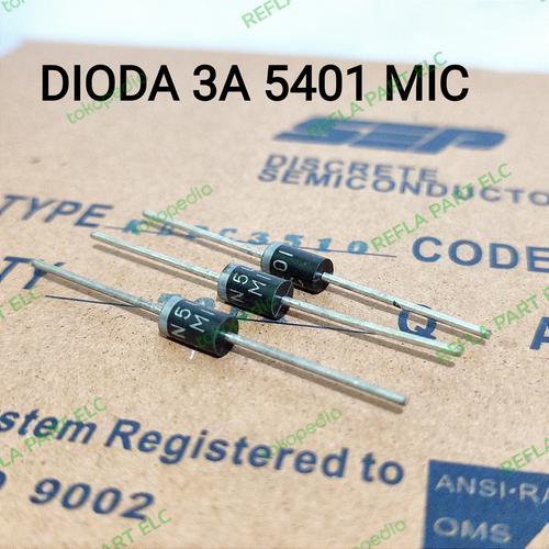 Jual Diode Dioda 1N5401 IN5401 General Purpose Rectifier 3A 3.0 A - Kab ...