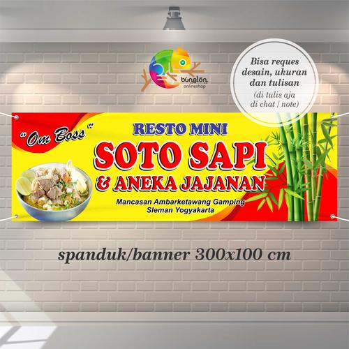 Jual Spanduk, Banner Soto Lamongan, Soto Sapi - Kab. Bandung - Bunglon ...