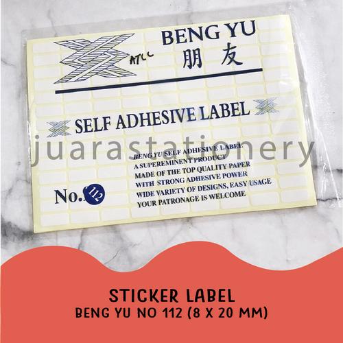 Jual Sticker Label Nama Undangan / Sticker Label No 112 8mm x 20mm ...