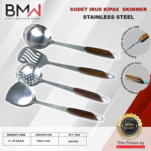 Jual Sodet Spatula Sutil Dan Irus Centong Sayur Stainles Stell Tebal ...