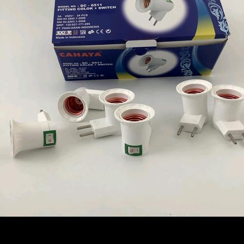 Jual COLOKAN FITTING LAMPU TIDUR FITTING COLOK FITTING LAMPU E27 ON OFF ...