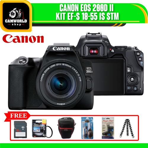 Jual CANON EOS 200D MARK II EF-S 18-55 IS STM KAMERA CANON DSLR PAKET ...