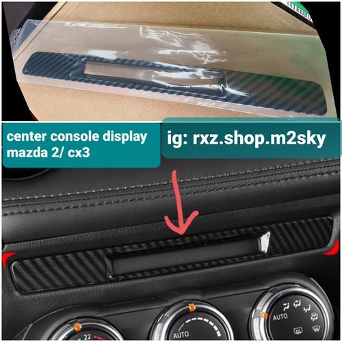 Jual Cover Center Console Dashboard Carbon Panel Mazda 2 CX3 - Carbon ...