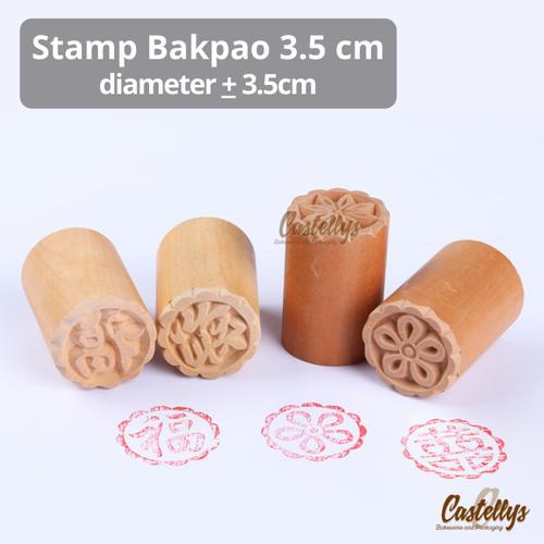 Jual Stamp Stempel Kayu utk Bakpau Bakpao Mooncake Pia Kue Diameter 3.5 ...
