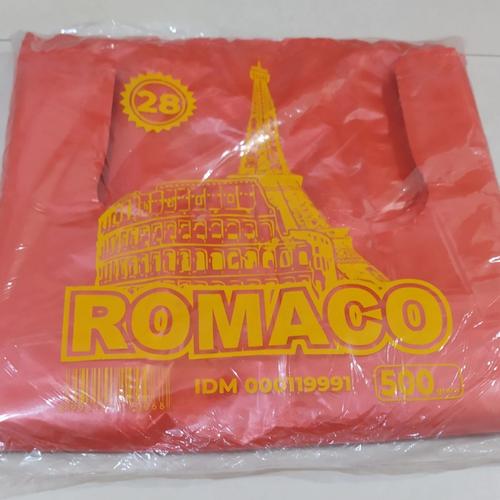 Jual KANTONG PLASTIK MERAH - HDPE UKURAN 28 MERAH - TEBAL - ISI 500 ...