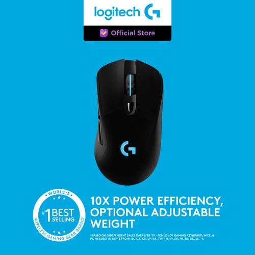 Promo Logitech G703 HERO Lightspeed Mouse Gaming Wireless RGB HERO 25K DPI - - Logitech G ...