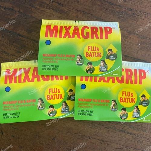 Jual Mixagrip Flu & Batuk (1 Strip Isi 4 Tablet). Mengatasi Flu, Demam ...