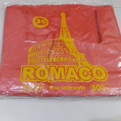 Jual KANTONG PLASTIK MERAH - HDPE UKURAN 35 MERAH - TEBAL - ISI 500 ...