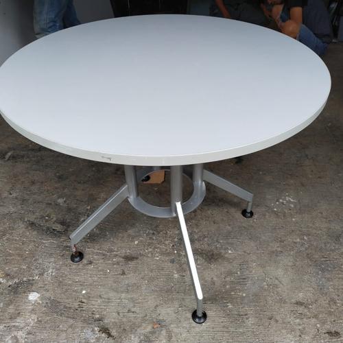 Jual Meja bulat, meja tunggu diameter 90cm, T 75 kaki dan rangka full ...