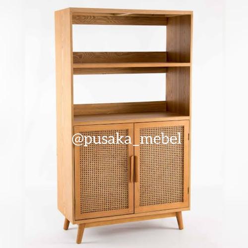 Jual lemari rak display, lemari rak buku minimalis kayu, lemari rak ...