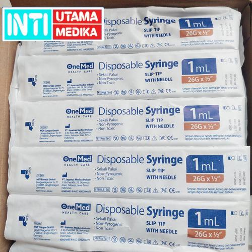 Jual Spuite 1 cc Onemed/Syiring 1ml Onemed/Suntikan 1ml/Spuite 1cc ...