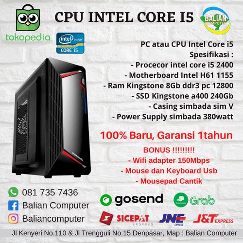 Jual CPU PC Rakitan Intel Core i5 RAM 8GB SSD 240GB Original - Kota ...