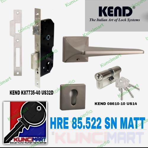 Jual Lever Handle KEND HRE 85.522 MATT BLACK Komplit SET || LHTR KEND ...