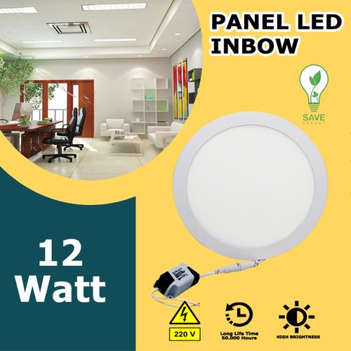 Promo Panel LED 12 Watt Inbow Lampu Downlight LED Panel Bulat - 6 Watt ...