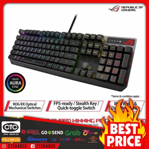 Promo Keyboard Gaming Asus ROG Strix SCOPE RX RED Optical Mechanical ...