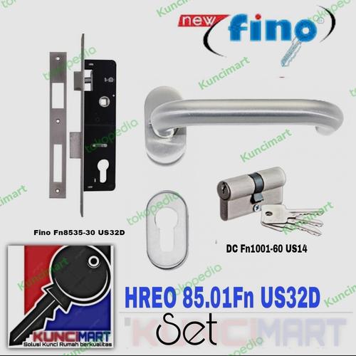 Jual Lever Handle Fino HREO 85.01Fn US32D Komplit SET | LHTR Almunium ...