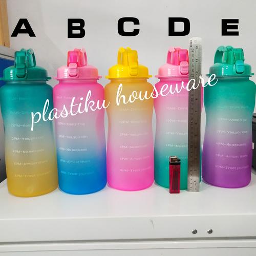 Jual Botol air minum 2 liter rainbow botol air warna gradasi food grade ...