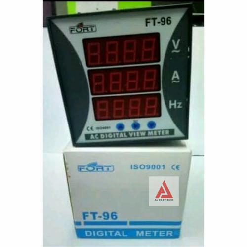 Jual Fort Digital Multi Meter 1Phase FT96VAHZ / Volt, Ampere, Hz ...