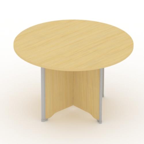 Jual Meja Meeting Bulat UNO Kantor Rapat Dealing Pameran MODERN - MAPLE ...