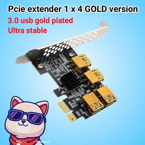 Jual Pcie expansion pcie extender 1 pcie to 4 pcie riser - Kota ...