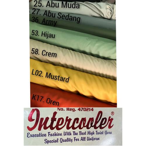 Jual Kain Twill Drill Polyester High Twist INTERCOOLER Bahan Celana Jas ...