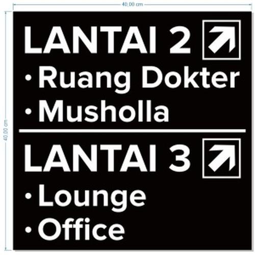 Jual Sign Custom Nama Tulisan 40x40 UV Print Laser Cutt Signboard ...