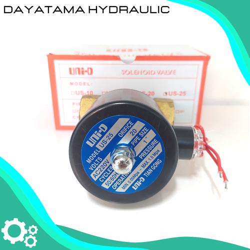 Jual SOLENOID VALVE UNI-D STEAM DRAT 1" US 25 AC110V / DC12V NORMALY ...