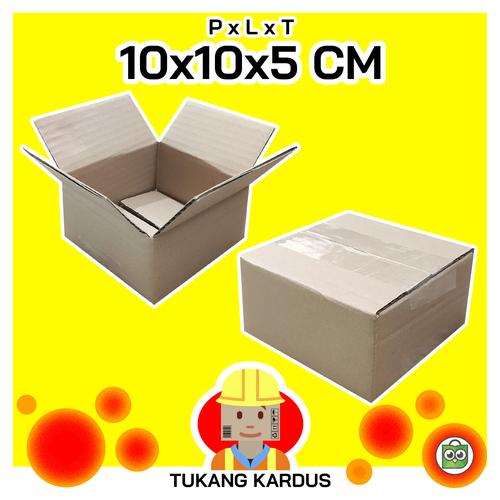 Jual KARDUS BOX uk 10x10x5 CM Kotak Packaging Corrugated SHEET POLOS ...