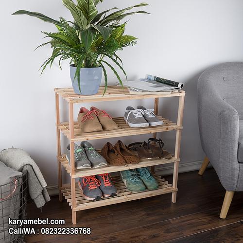 Jual Rak Sepatu Kayu Simpel Minimalis - Kab. Jepara - Karya Meubel ...