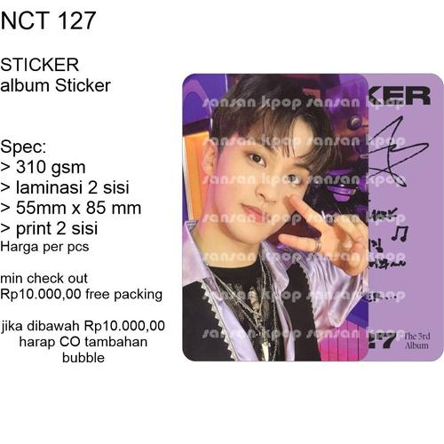Jual NCT 127 STICKER STICKER VER. PHOTO CARD FANMADE - johnny - Kota ...