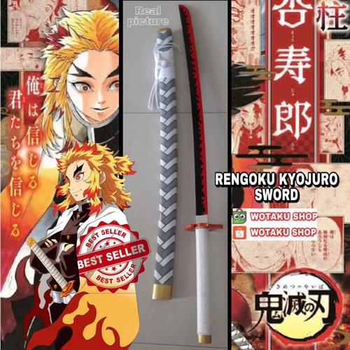 Jual Pedang kayu cosplay rengoku kimetsu no yaiba - Kota Depok - Wotaku ...