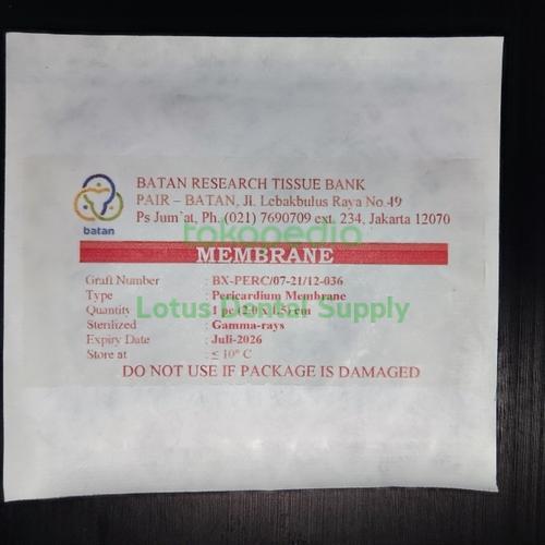 Jual Membran Bone graft / Membrane Pericardium BATAN Research Tissue ...