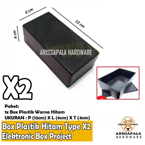 Jual Box Plastik Hitam Type X2 Kotak Tempat Komponen Elektronik Project ...