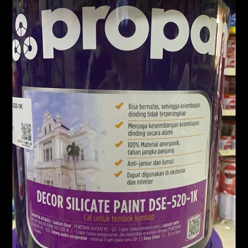 Jual Cat tembok propan Decor silicate paint DSE-520-1K white 9101 pail ...