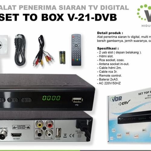 Jual Receiver TV Digital Set Top Box DVB T2 STB VDR - Kota Surabaya ...