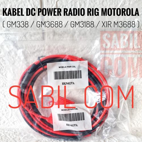 Jual KABEL DC POWER RADIO RIG MOTOROLA GM 338 GM 3688 / KABEL POWER RIG ...