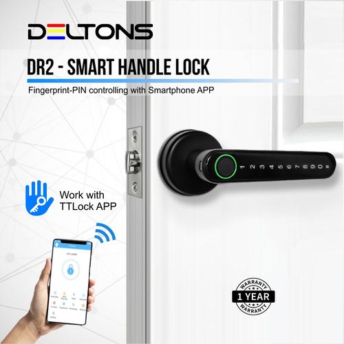 Promo Smart Lock Fingerprint DR2 Simple Handle Digital Door Lock - 4585 ...